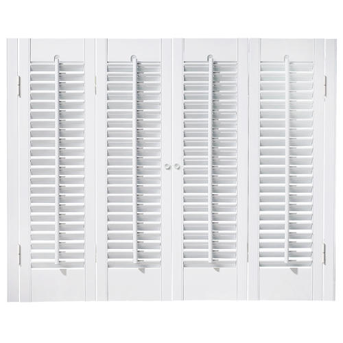 HOMEbasics® Traditional Faux Wood Interior Shutter 27"-29" W x 36" L at Menards®