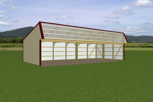 24'WX54'LX12'H Open Post Frame at Menards®