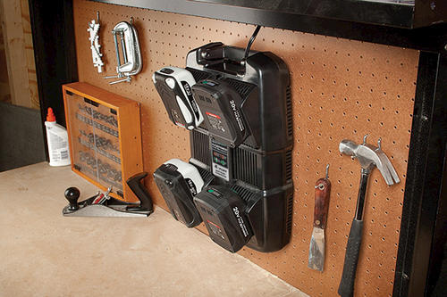 Masterforce® FlexPower® 20-Volt 4 Port Battery Charger at Menards®