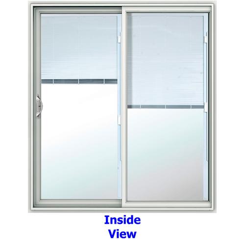 JELD WEN Builders Series Vinyl Sliding Patio Door With Internal Blinds jeld-wen-builders-series-vinyl-sliding-patio-door-with-internal-blinds